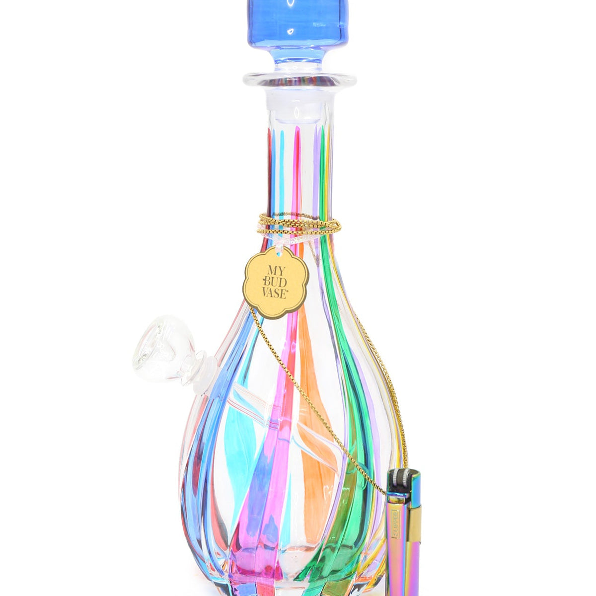 Pride Vase Bong | Unique Venetian Glass by My Bud Vase