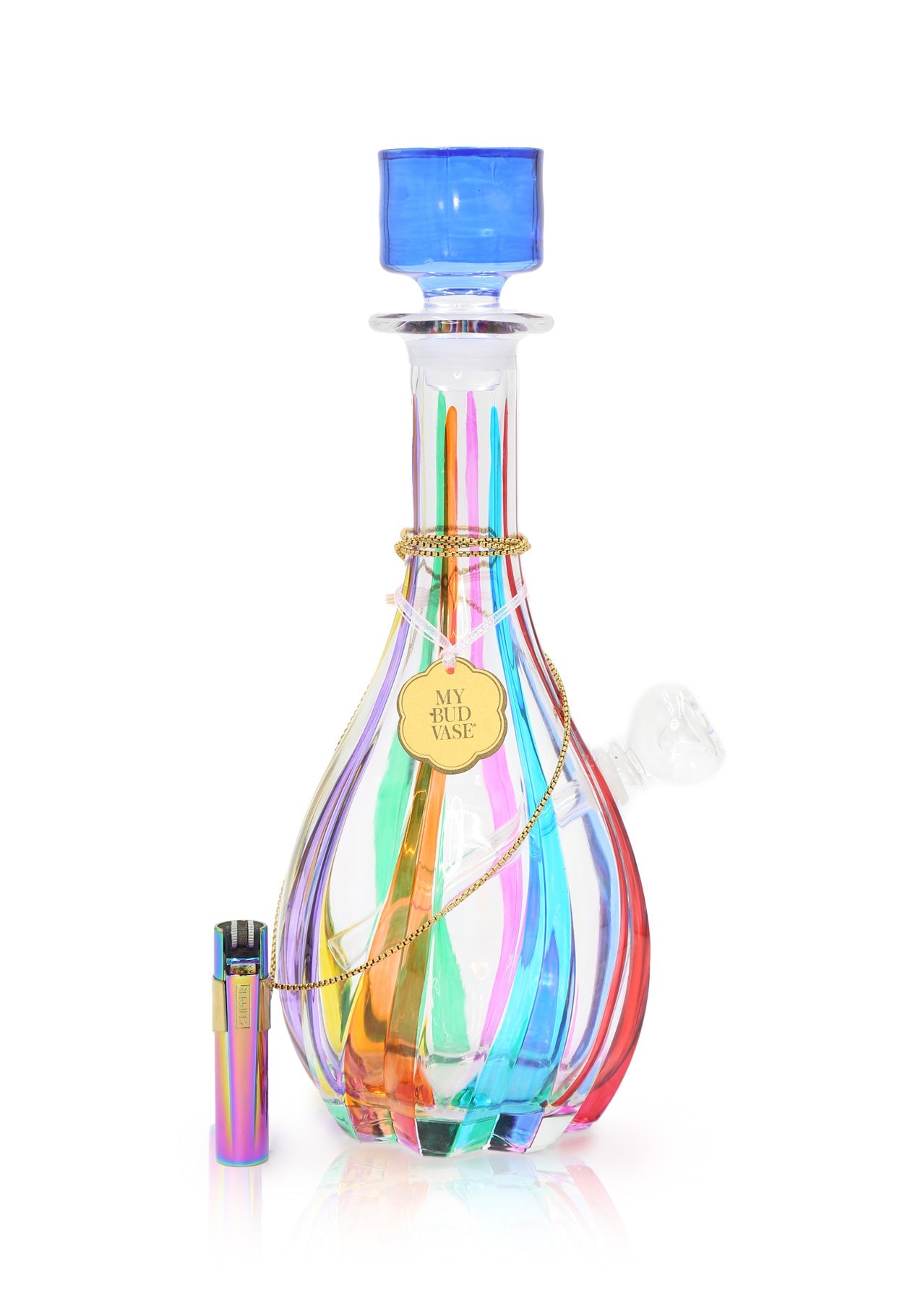 Pride Vase Bong | Unique Venetian Glass by My Bud Vase