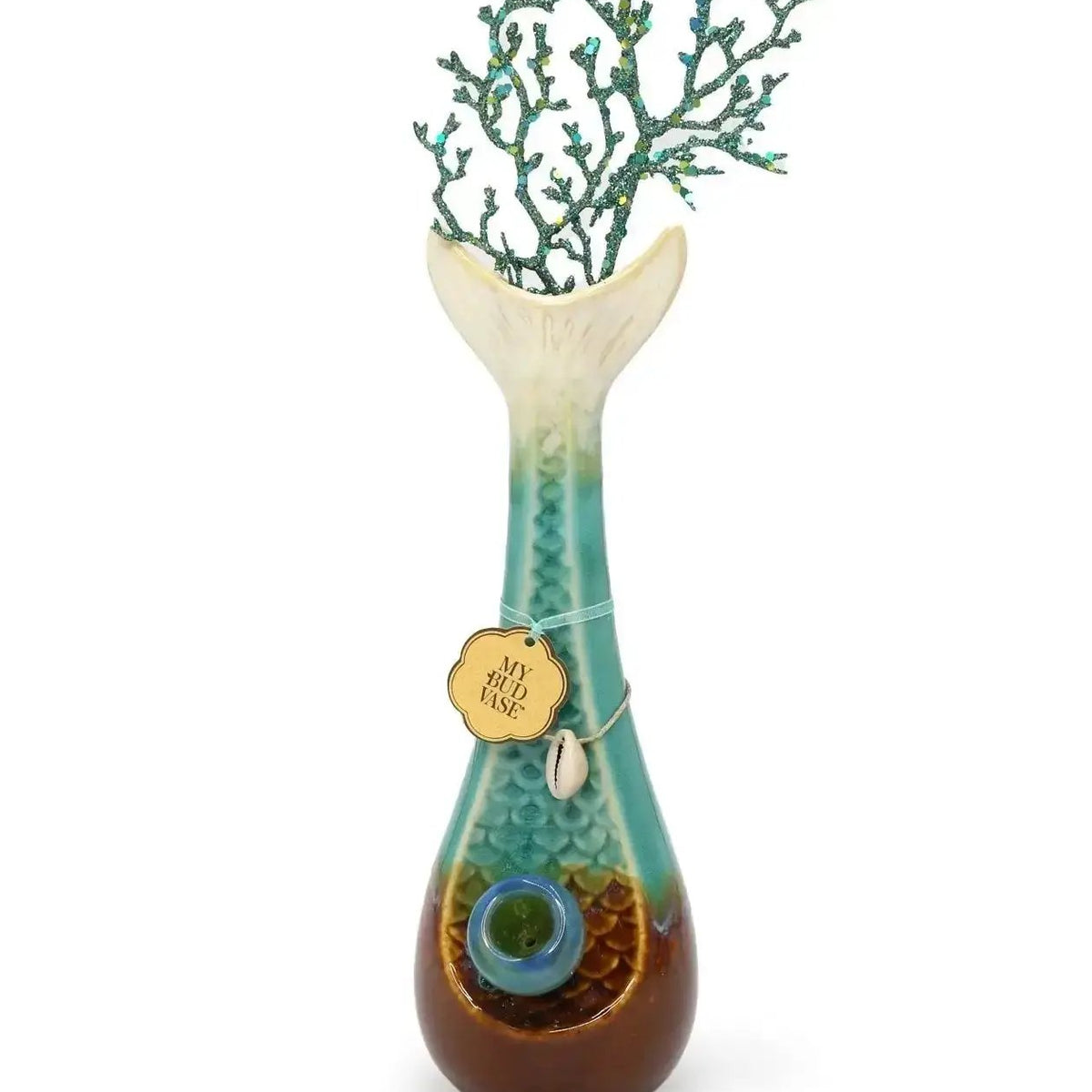 Mermaid Vase Bong - Elegant Home Decor and Smoking Companion