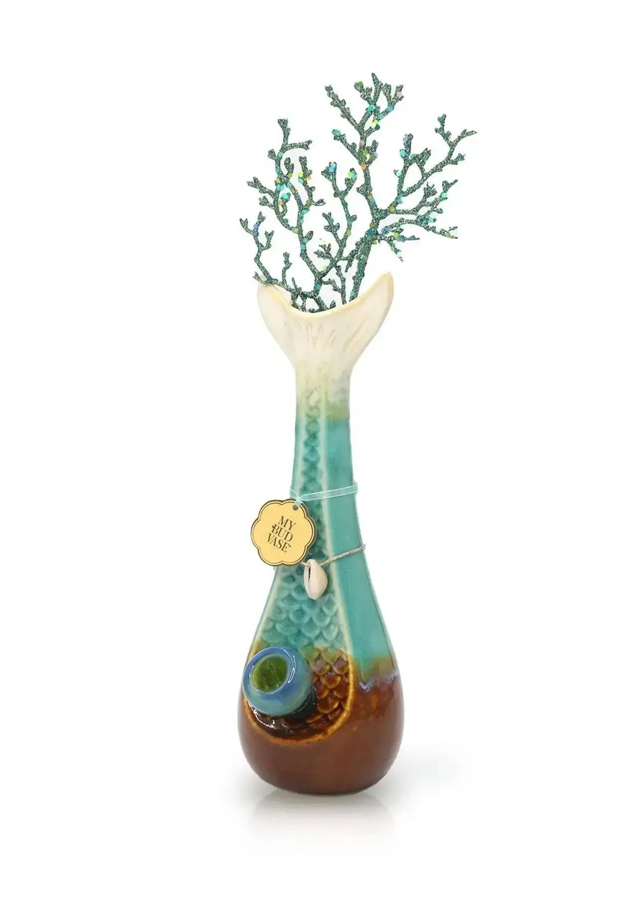 Mermaid Vase Bong - Elegant Home Decor and Smoking Companion – My Bud Vase